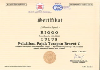 Certificate Brevet C | PPT