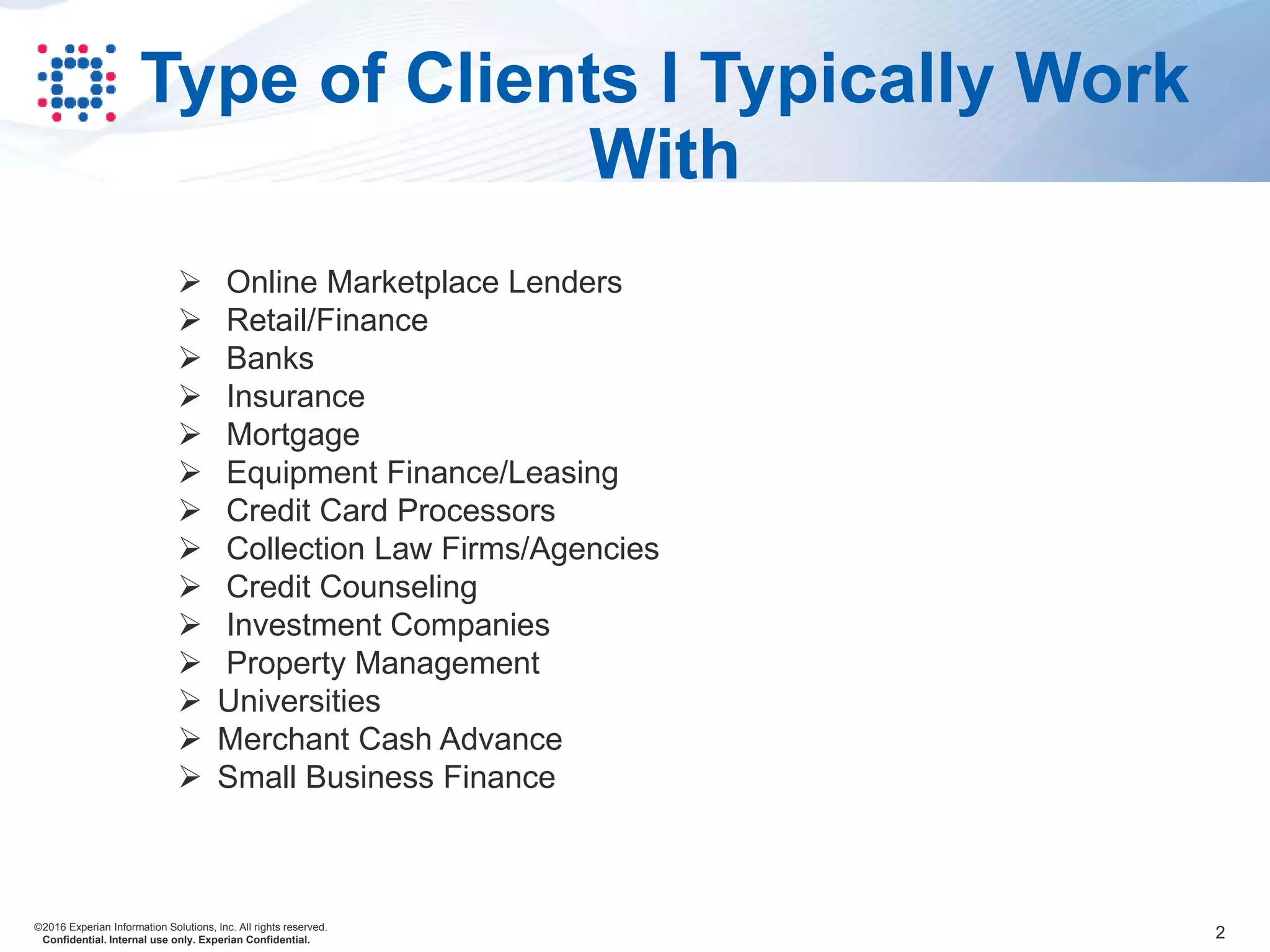 Alex Robbins - Experian | PPTX