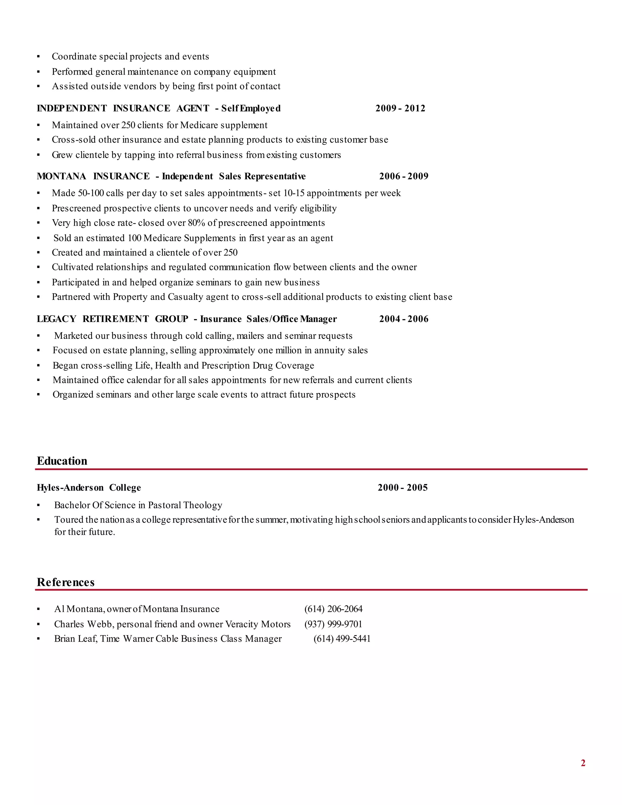 Luke Taylor's Resume 2016 Word | PDF