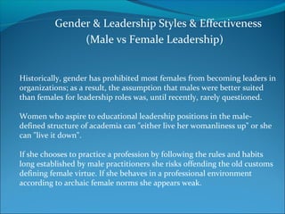 Women & Leadership | PPT