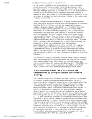 Reading 3- David Gauntlett - Ten things wrong with the media 'effects ...