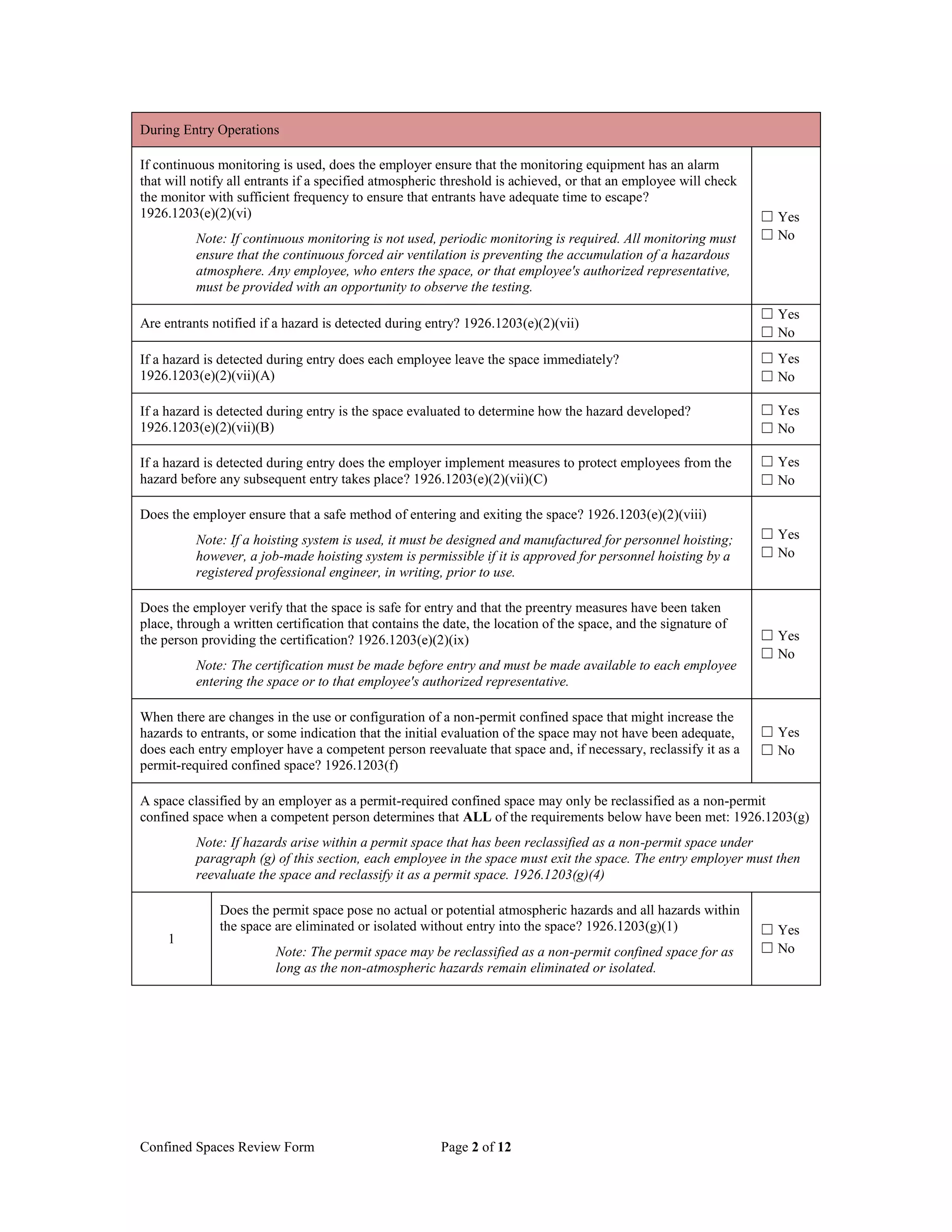 Construction Confined Spaces | PDF