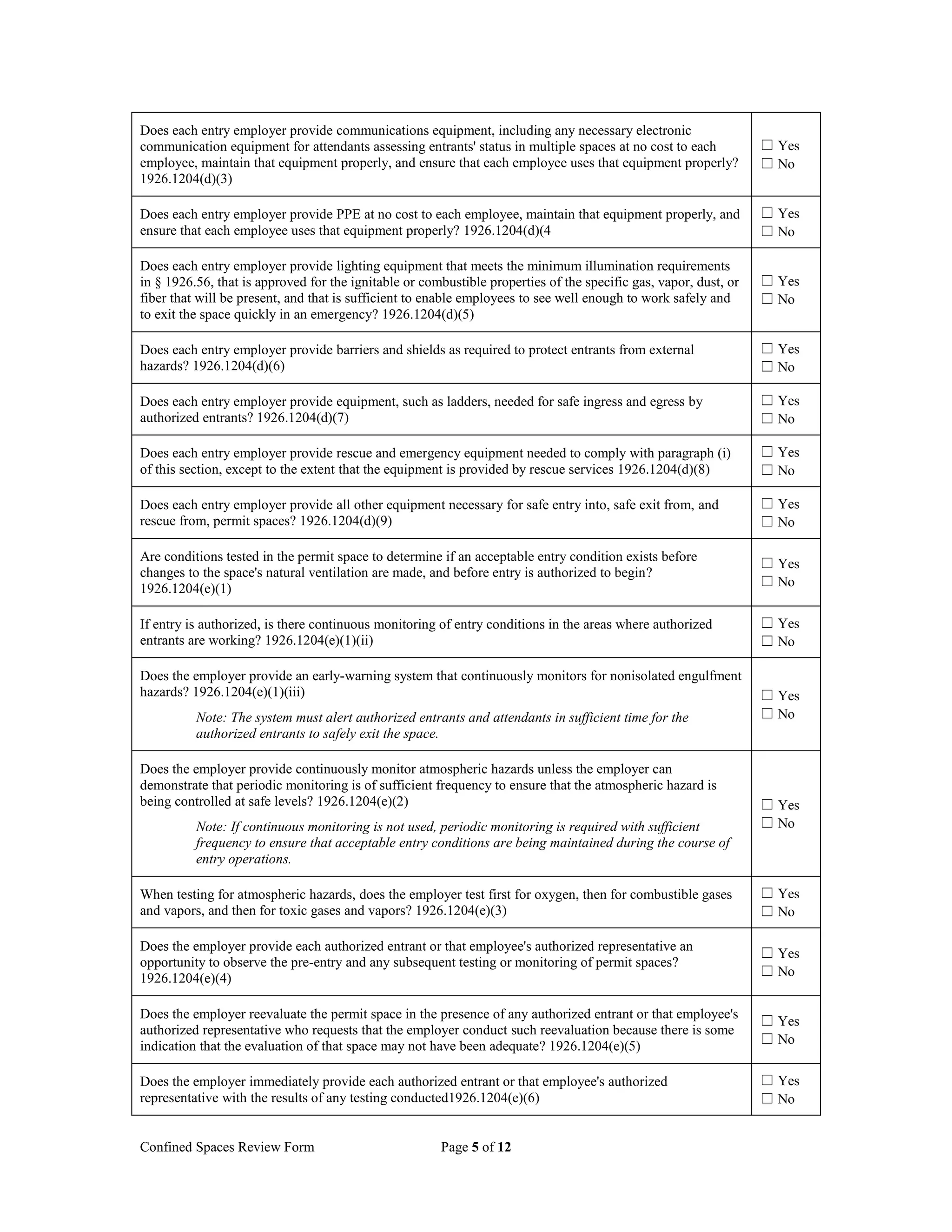 Construction Confined Spaces | PDF