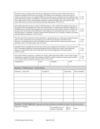 Construction Confined Spaces | PDF