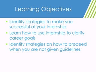 Making the Most Out of Your Internship | PDF