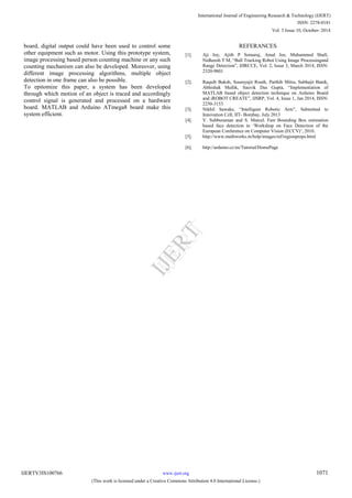 Interfacing of MATLAB with Arduino for Object Detection Algorithm Implementation using Serial ...
