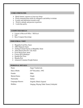 Sagar latest Resume | PDF