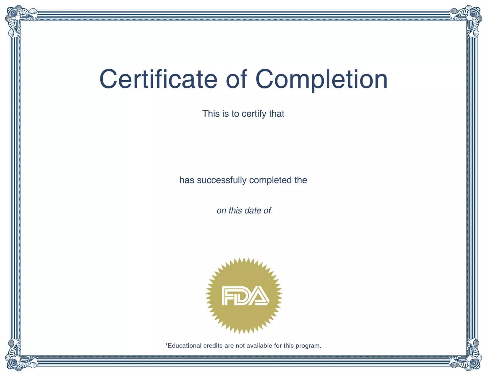 FDA certificate | PDF