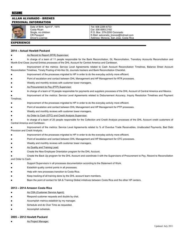 Allan Alvarado_Complete Resume | DOC | Business Administration | Business
