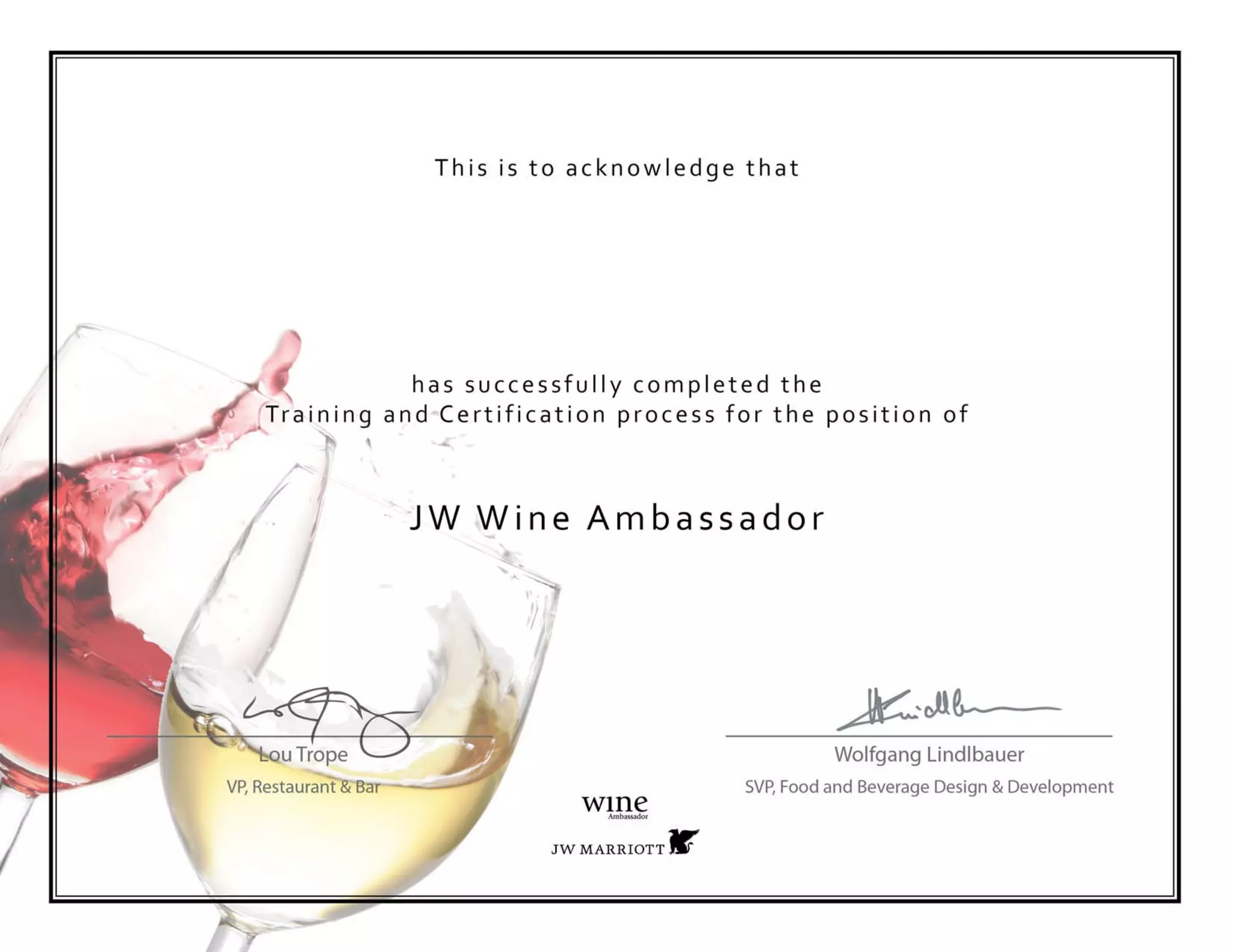 JW Wine Ambassador | PPT