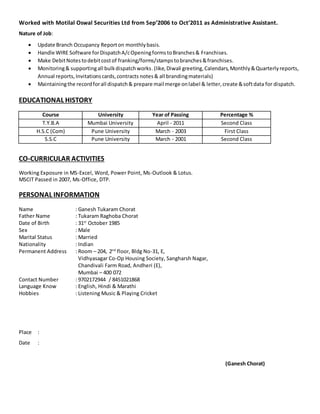 Resume | DOCX | Hinduism | Religion & Spirituality