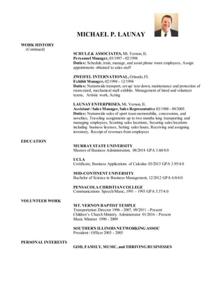 M. Launay Resume 3312016 | DOCX