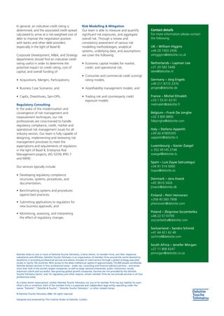 Deloitte Risk Consulting Flyer - Lapman Lee Netherlands Lead | PDF