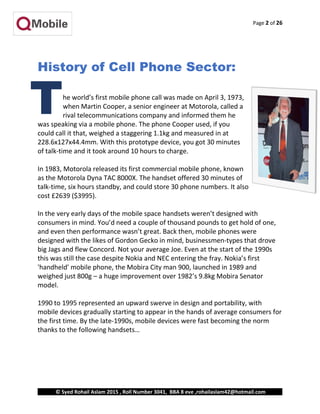 Q mobile project | PDF