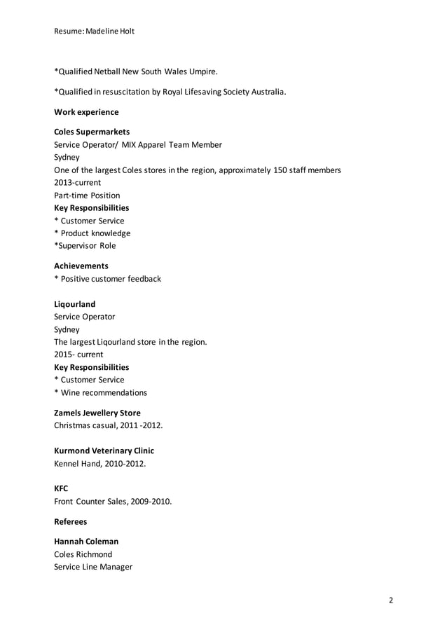 Maddie Resume | DOCX