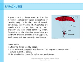 Modeling, Simulation and Analysis of Parachutes. | PPTX