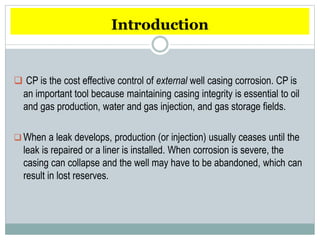 Cathodic Protection For Oil Wells | PPTX