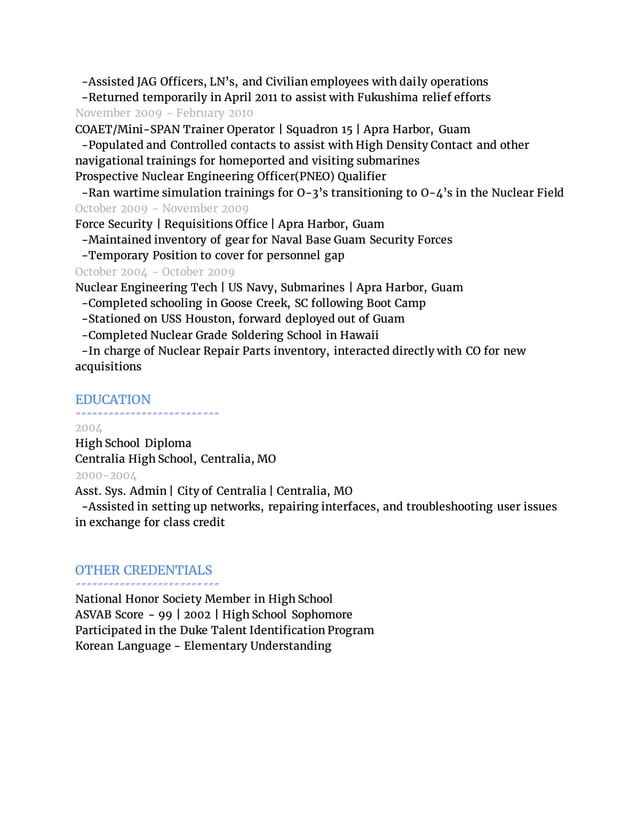 Expanded Resume | PDF