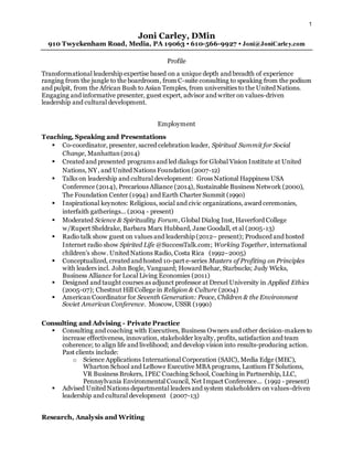 Joni Carley 2016 Resume | DOCX