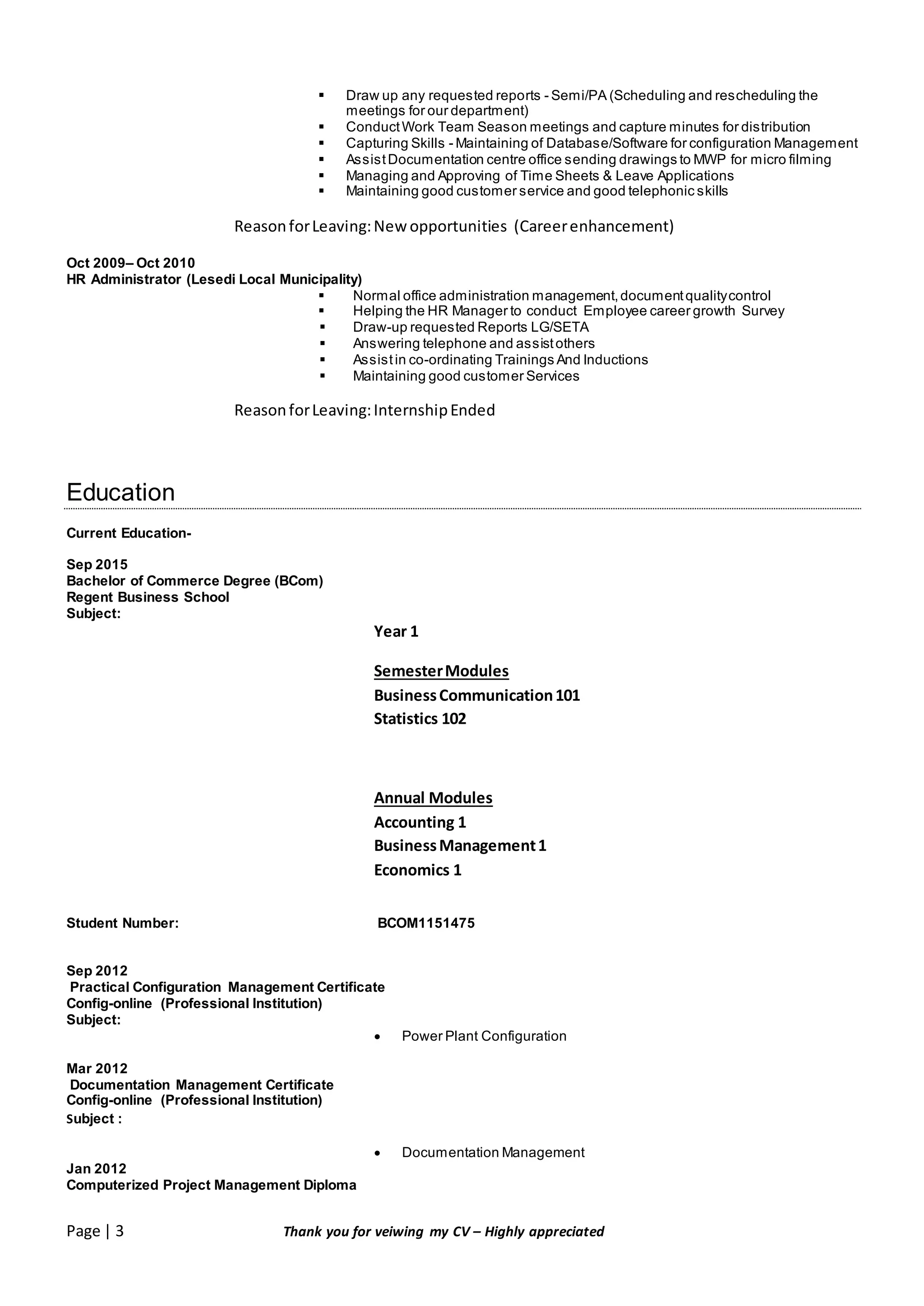 Mutondi Ramabulana`s Resume (3) | DOCX