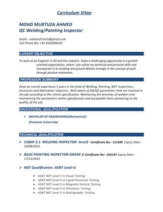 Murtuza (CSWIP-BGAS) | PDF