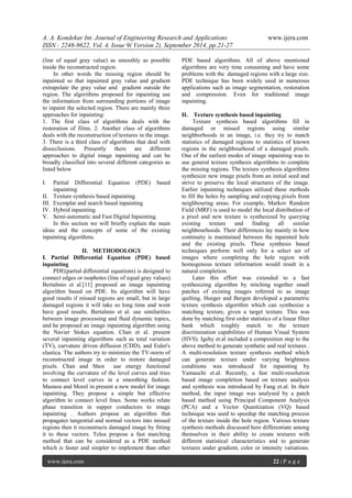 Image Inpainting | PDF