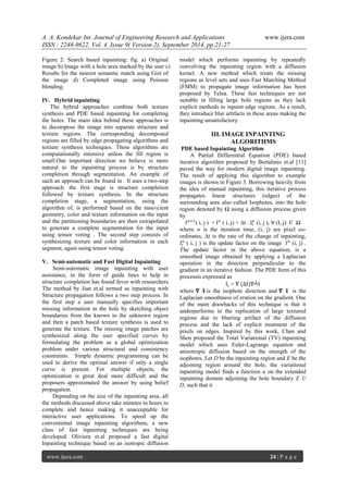 Image Inpainting | PDF