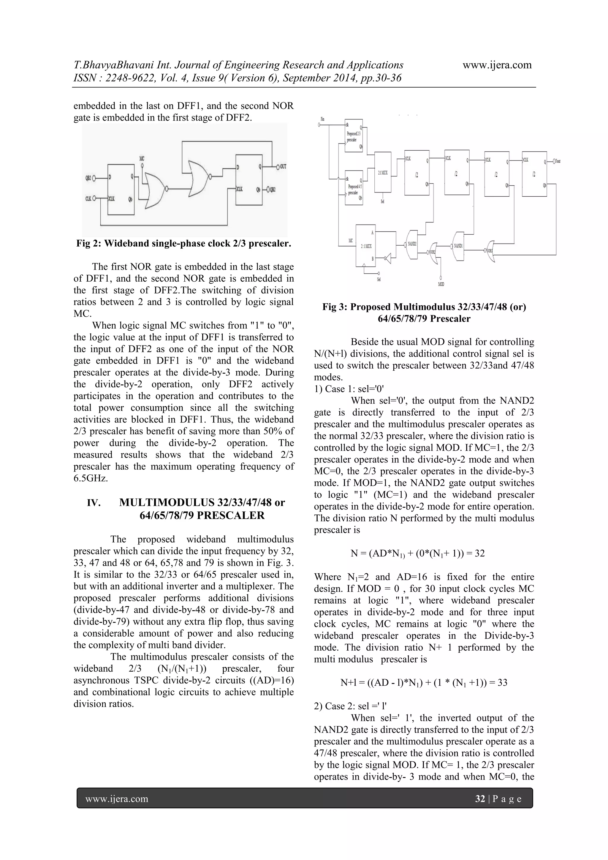 DESIGN OF A LOW POWER MULTIBAND CLOCK DISTRIBUTION CIRCUIT USING SINGLE ...