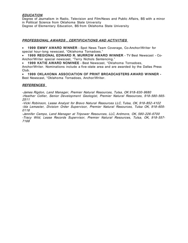 Lisa's Landman Resume' | PDF