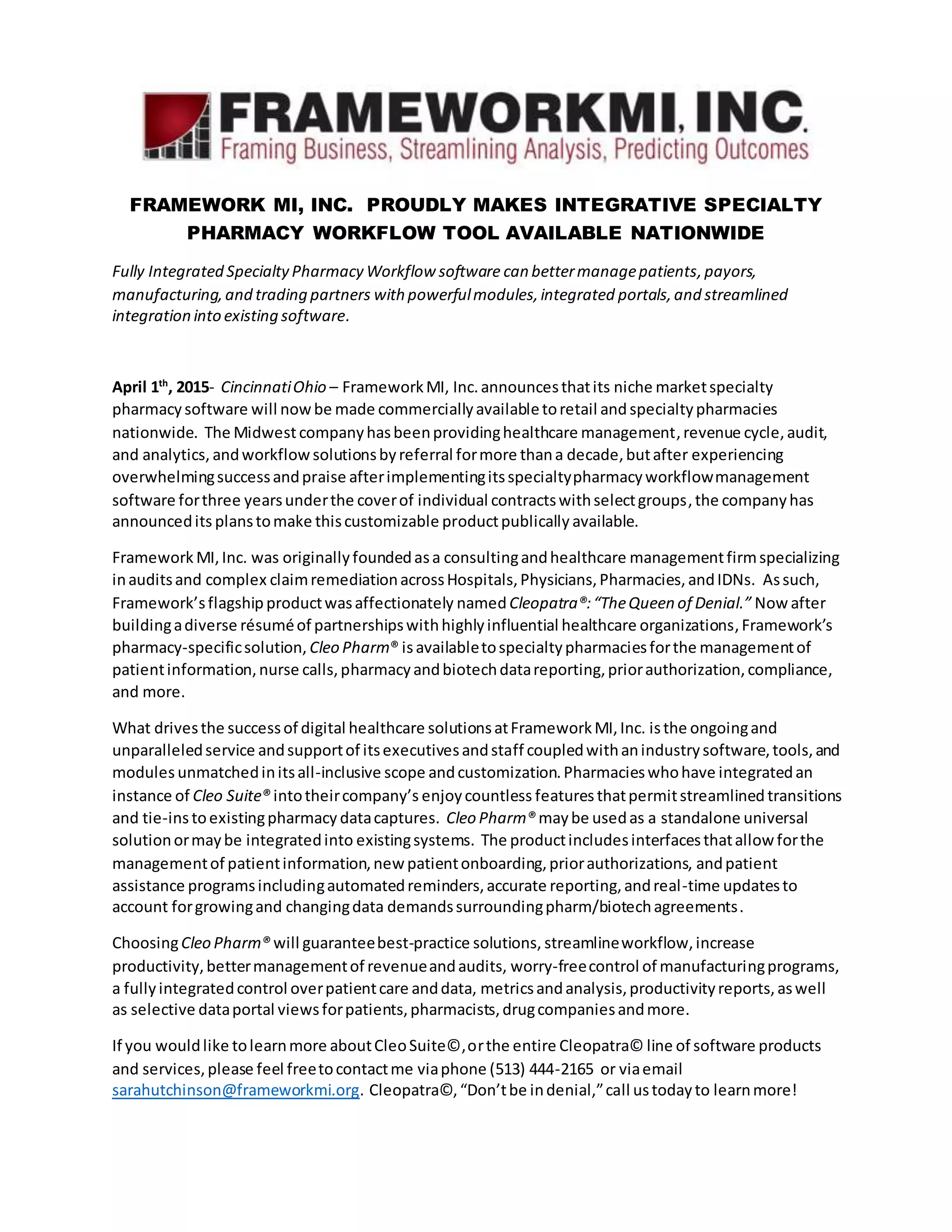 Cleopatra CLEO PHARM | DOCX