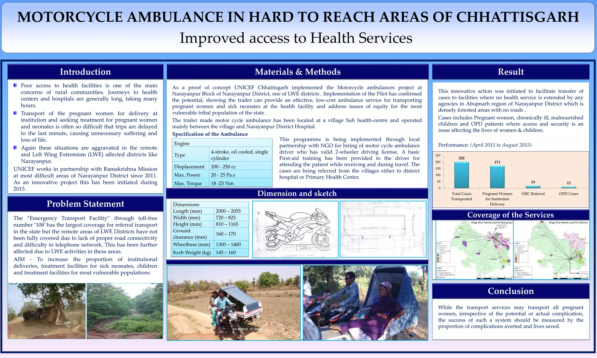 Motor Cycle Ambulance Poster | PPTX