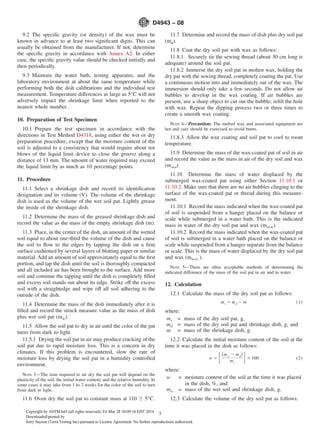 D4943 astm | PDF | Geology | Science
