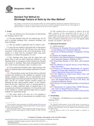 D4943 astm | PDF