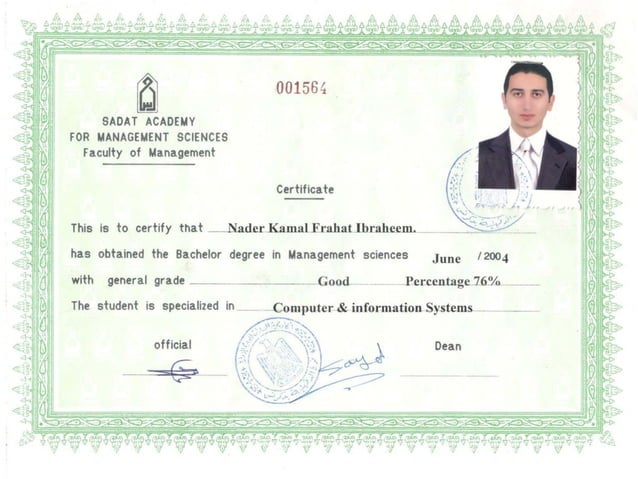 certifacat English -Nader kamal | PDF