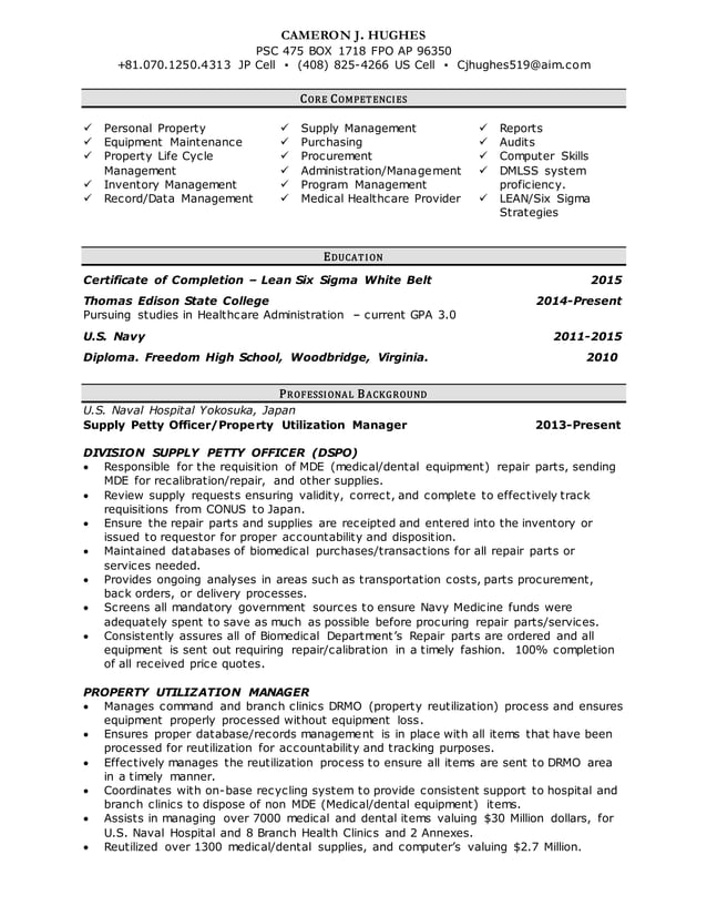 Hughes Resume (2) | PDF
