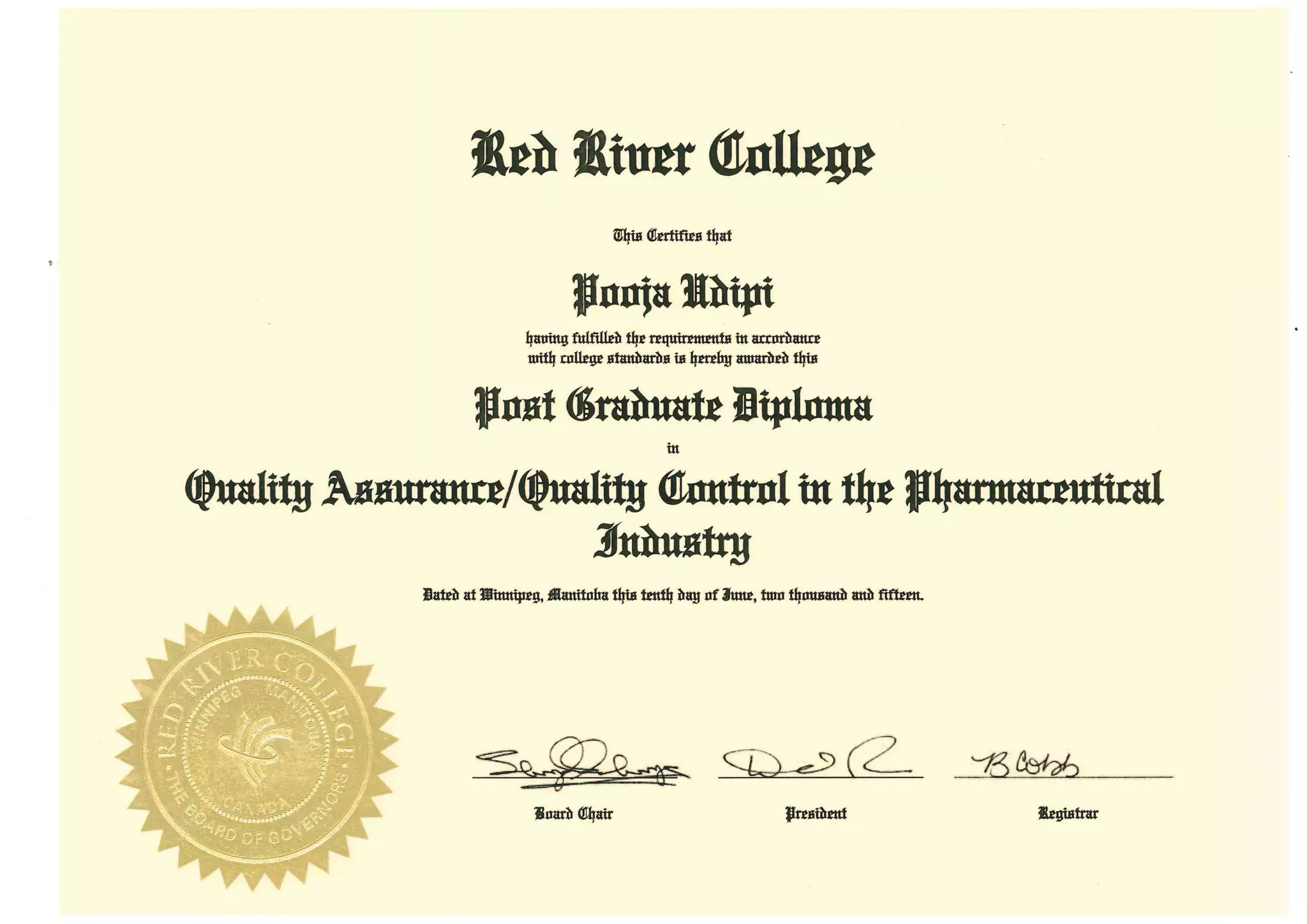 Certificate - Post Graduate Diploma | PDF