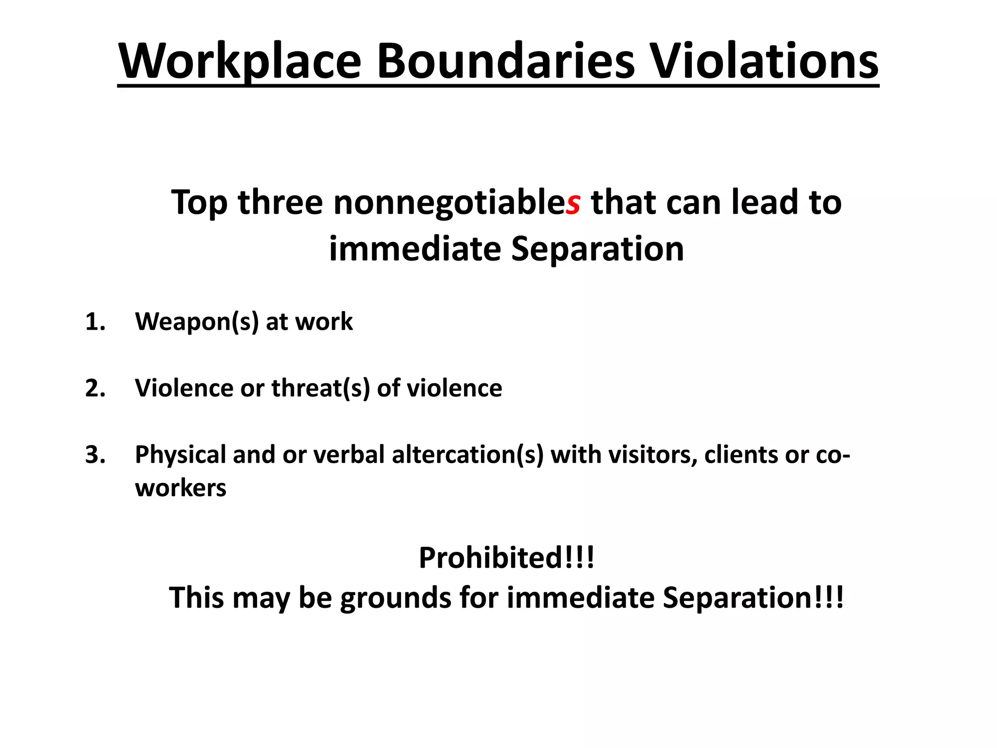EE Workplace Boundaries | PPT