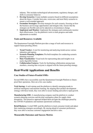 Future-Proofing Your SME with Quantumrun Foresight Platform | PDF