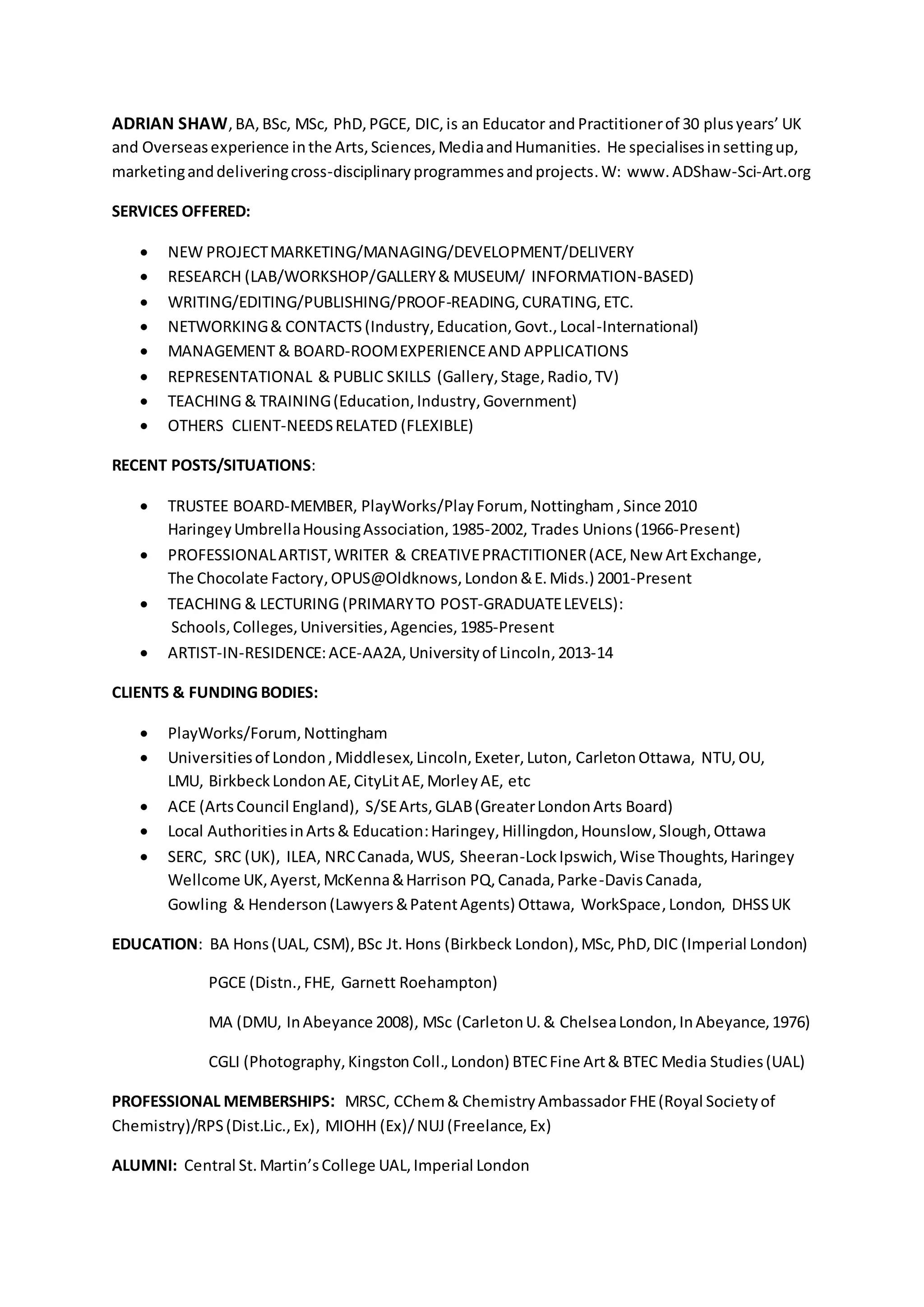 ADRIAN SHAW WebSiteProfile,AS11082016 | DOCX
