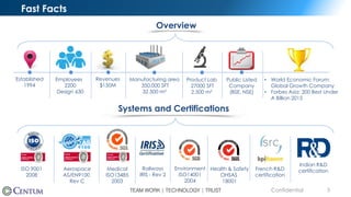 Centum Corporate presentation V7 | PDF