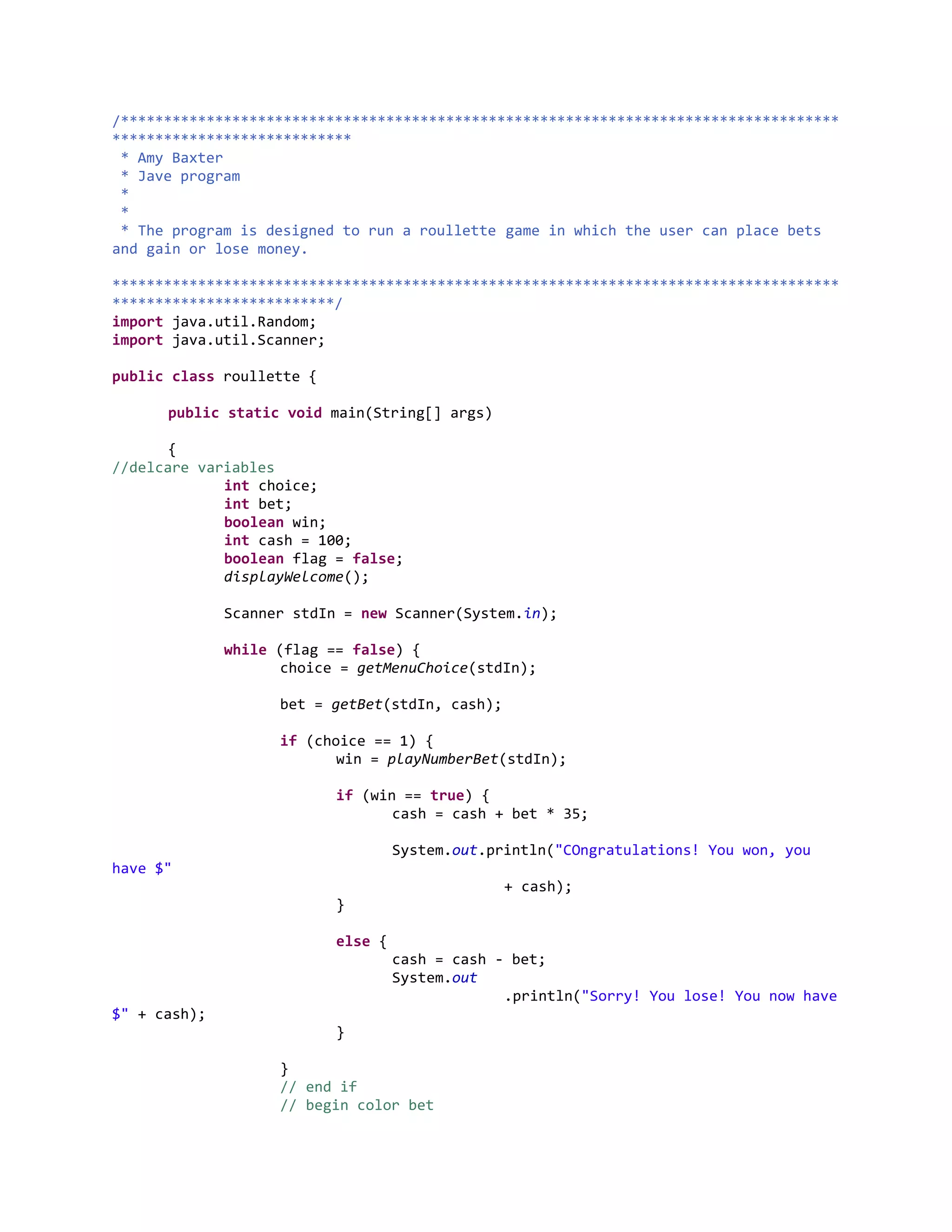 RussianRouletteProgram | PDF