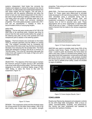 2015 UTSA Baja SAE Design Report | PDF