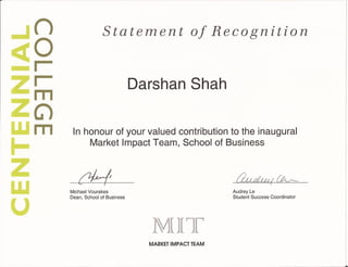 Darshan MIT certificate | PDF