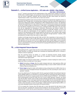 Telecom Egypt - Re-initiation of Coverage - March 2016 | PDF