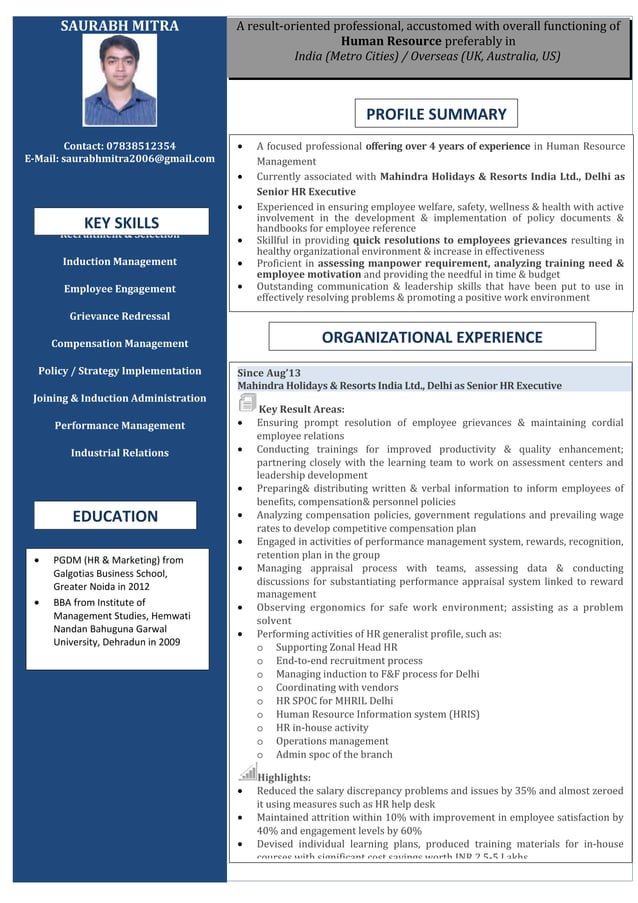 saurabh New resume | PDF