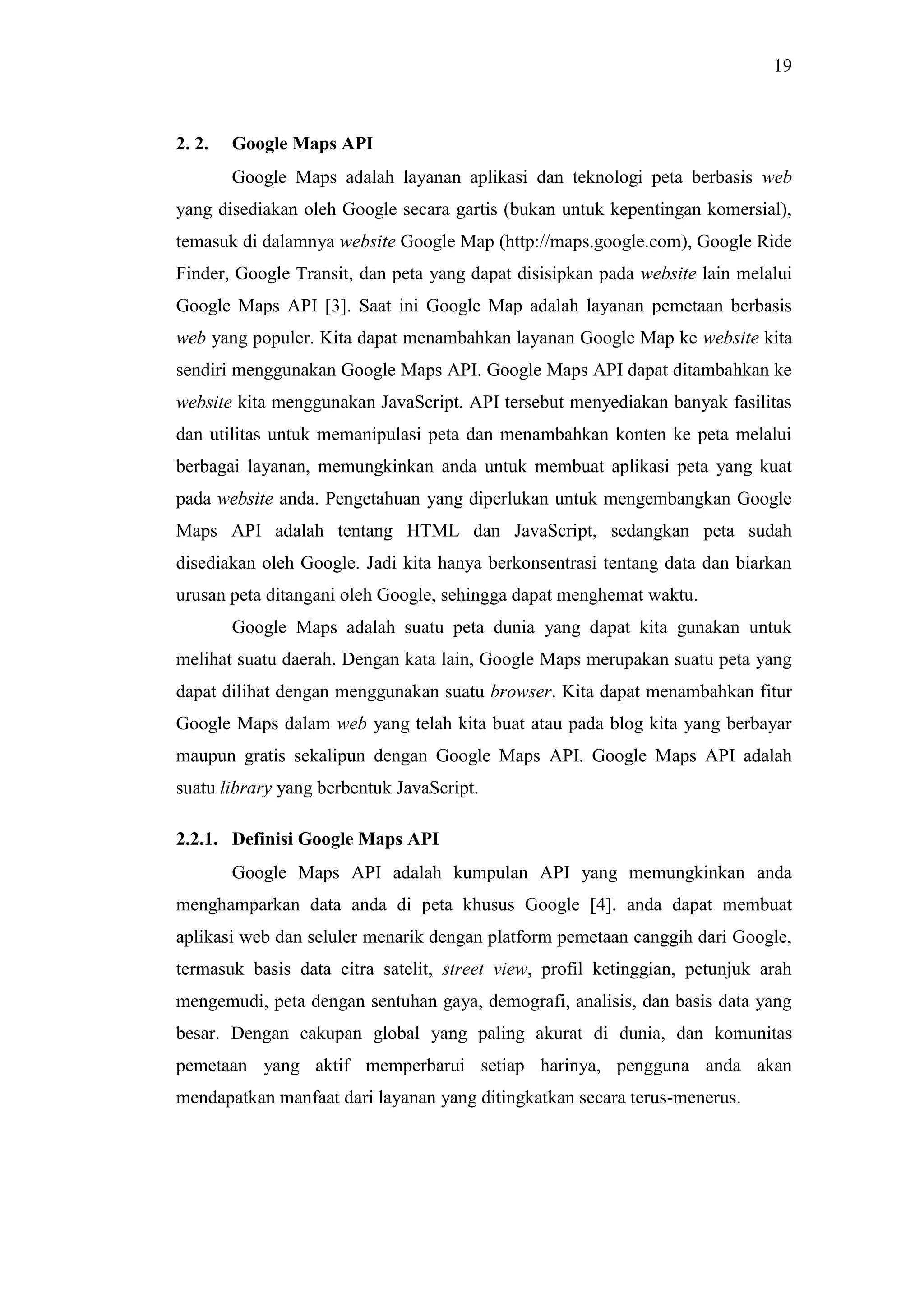Integrasi Data Lokasi Kebencanaan dengan Menggunakan WebGIS berbasis Google Maps API di Pusat ...