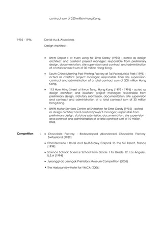 Vera Ho CV - 2016 | PDF