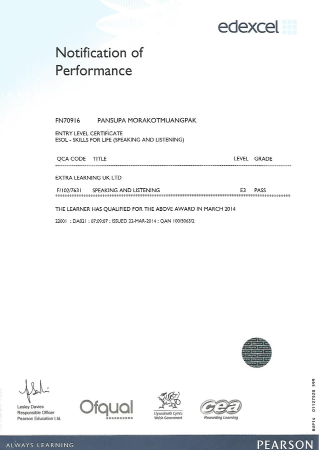 Pansupa Lewis_Thai Interpreter WITS Application form and copies | PDF