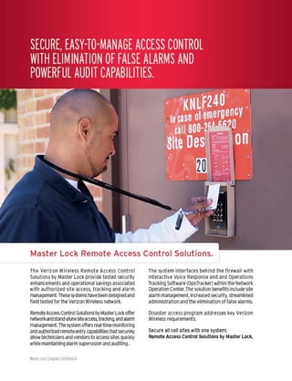 Master Lock brochure | PDF