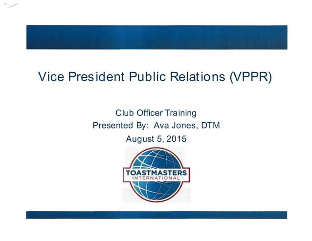 Sample2 VPPR training | PPTX | Business Administration | Business